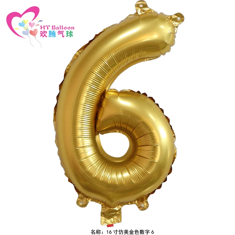 Wholesale 16 Inch Globos Number Shaped Balloons 16inch Foil Balloon ...