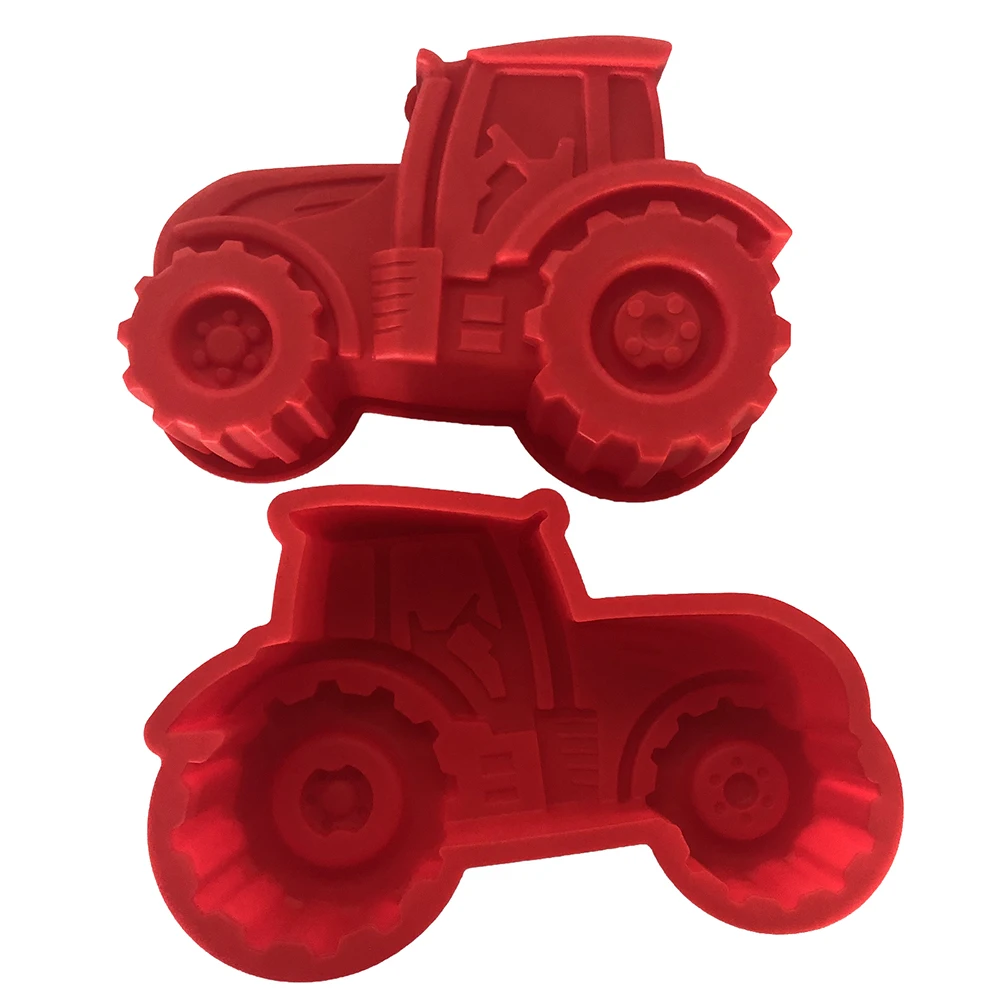 3d Large Locomotive Cake Molds Pan Silicone Tractor Mold For Chocolate ...