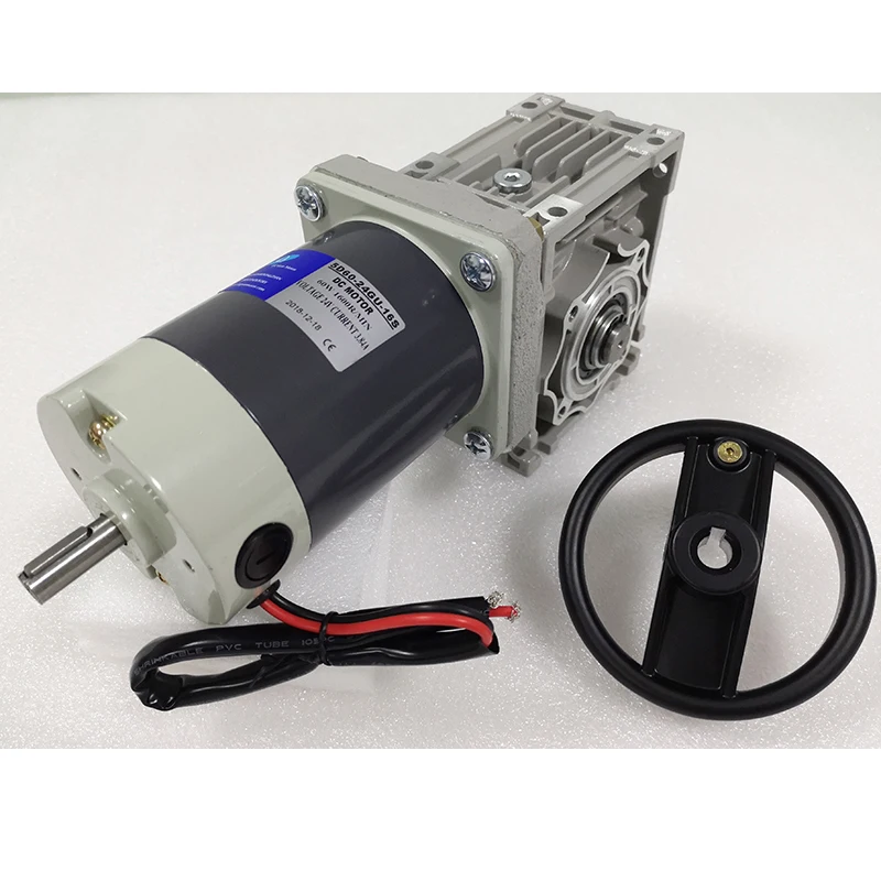 12v 24v DC Motor with Worm Gear Box - High Torque & Low Speed