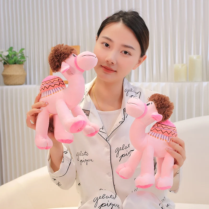 Camel Plush Stuffed Animals Toy Soft Camel Plush Toy Custom Pink Camel ...