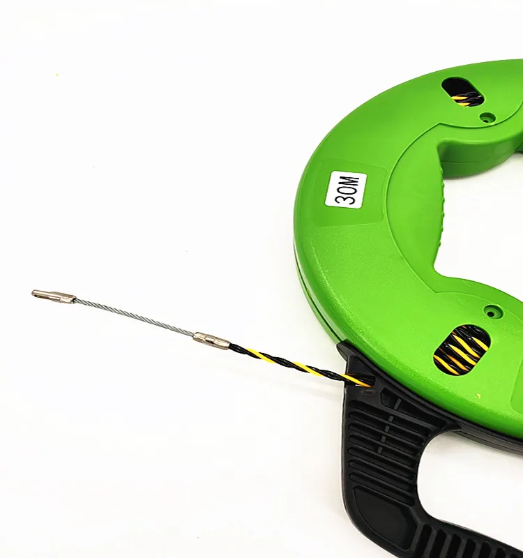 Fiberglass Fish Tape 30m 45m 60m 75m Steel Fiberglass Cable Puller ...