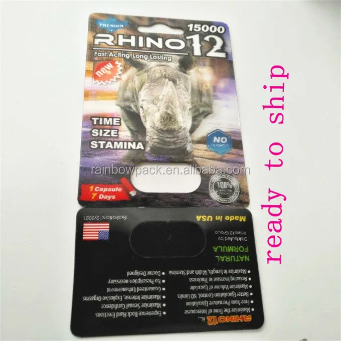 Rhino 777 Eco-Friendly Pill Blister Card Packaging - Modern 3D Blister ...