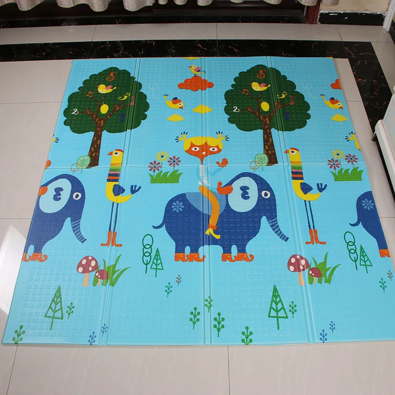 Foldable Cartoon Baby Play Mat Xpe Puzzle Children's Mat Baby Climbing ...