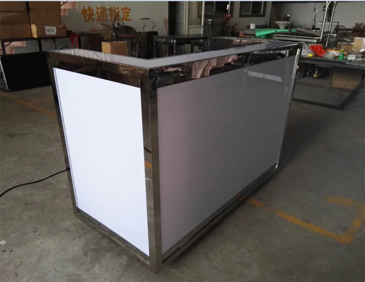 LED Portable Bar - High Quality Stainless Steel Counter