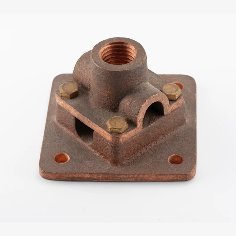 Hot Sale Copper Brass Lightning Grounding Rod Cable Saddle - Buy ...