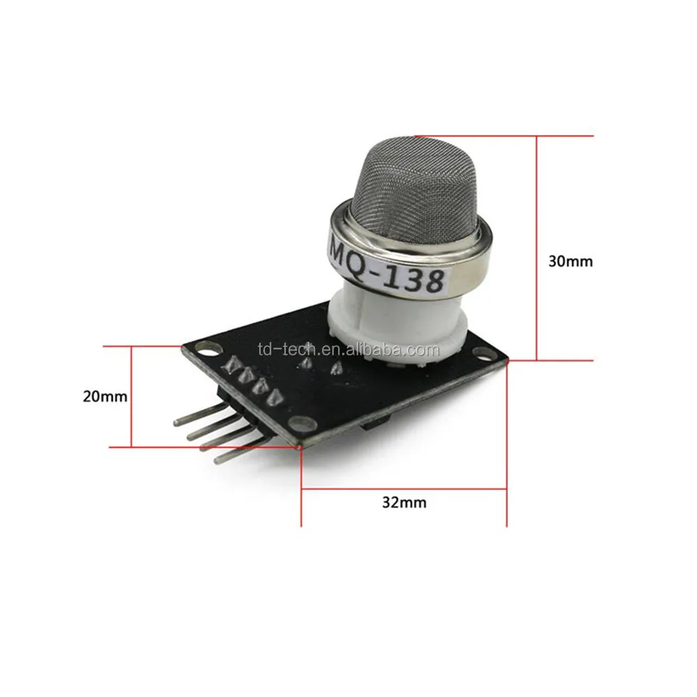 Taidacent Mq-138 Nível Ttl Analógico Sensor De Gás Sensor De Detecção ...
