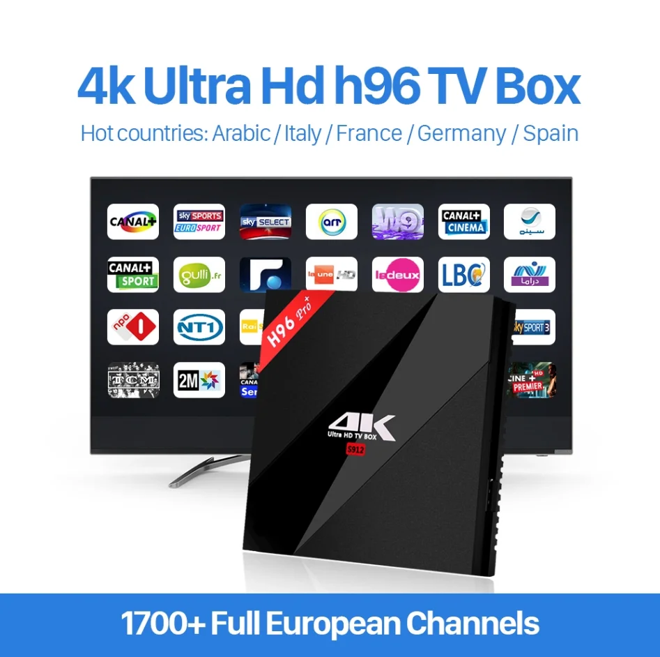 Android Tv Box H96 Pro Plus Manual 4k S912 Octa Core Tv Box Bt 4.1 Dual ...