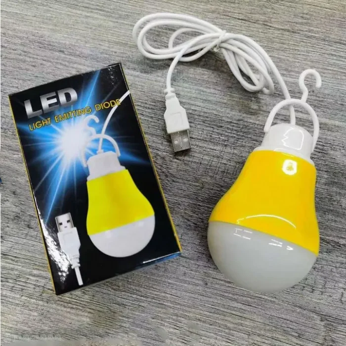 Different House Color Bulb 5W 5V LED Bulb With Wire and USB Cable for ...