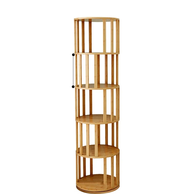 Bamboo Bookshelves - Modern Luxury with 360 Degree Rotation