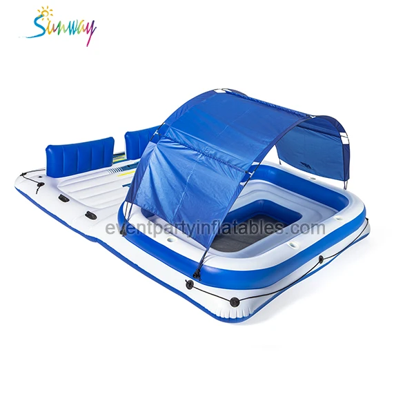 Inflatable Floating Island - Perfect for 10 Person Lounge