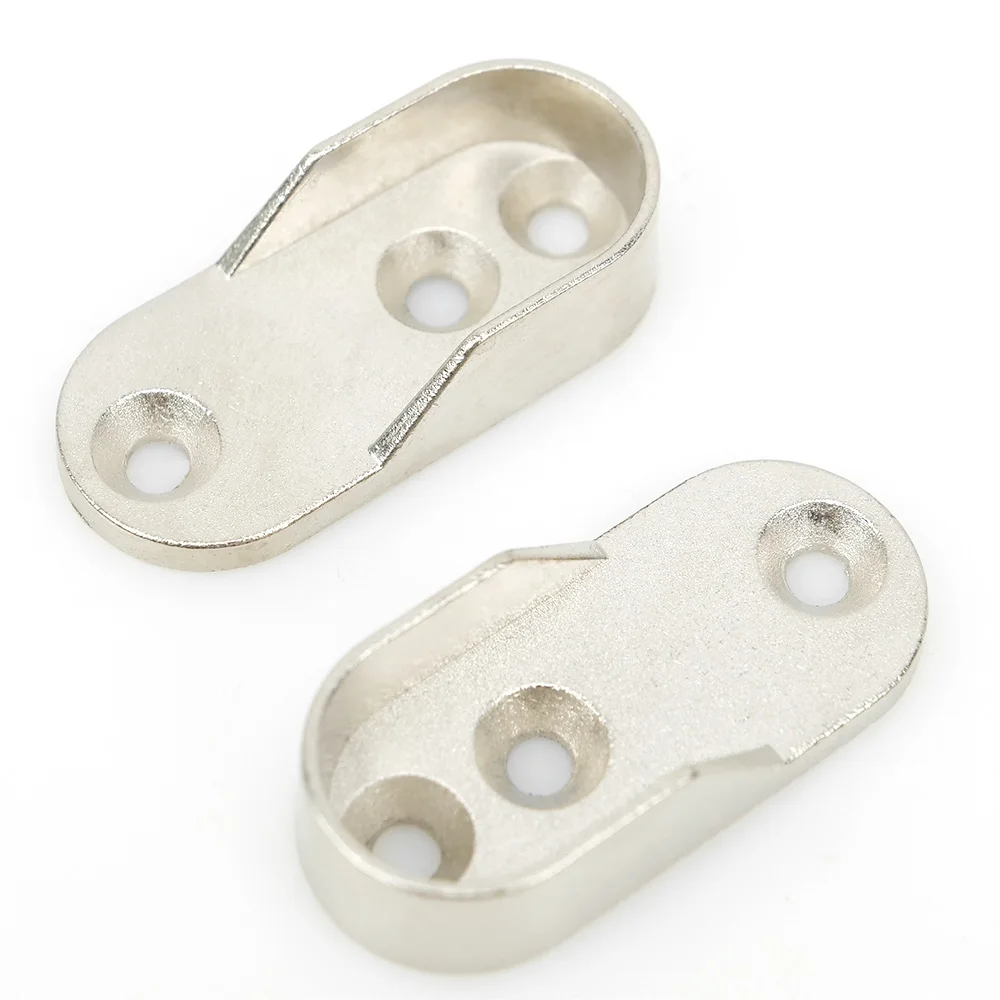 Zinc Alloy Wardrobe Rail Brackets Hanging Tube Support Cupboard ...