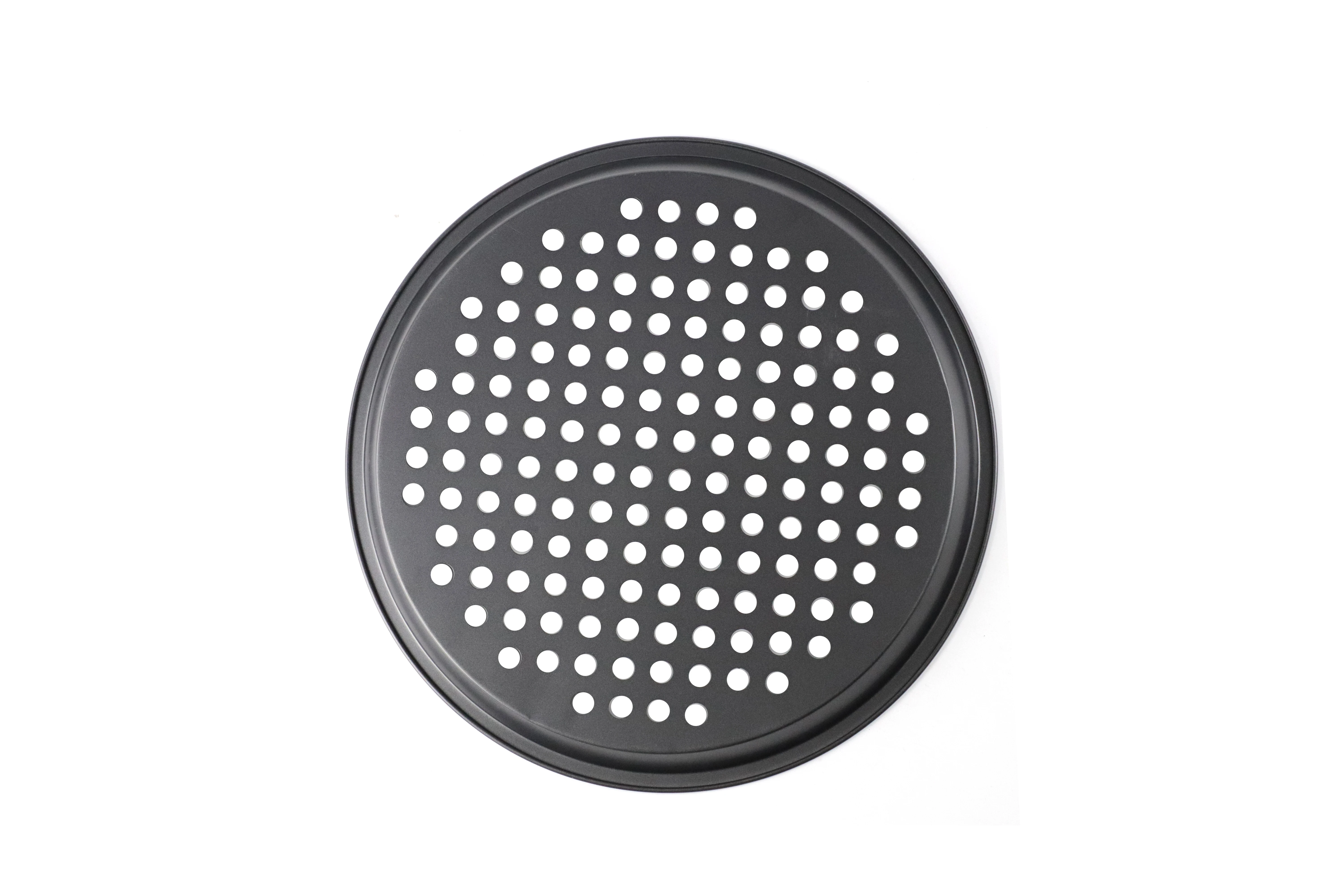 Pizza Pan 12 Inch,Perforated Pizza Tray With Holes For Oven,Black Heavy ...