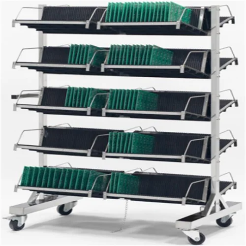 SMT ESD Magazine Rack PCB Magazine Box Turnover Basket PCB Trolley for ...