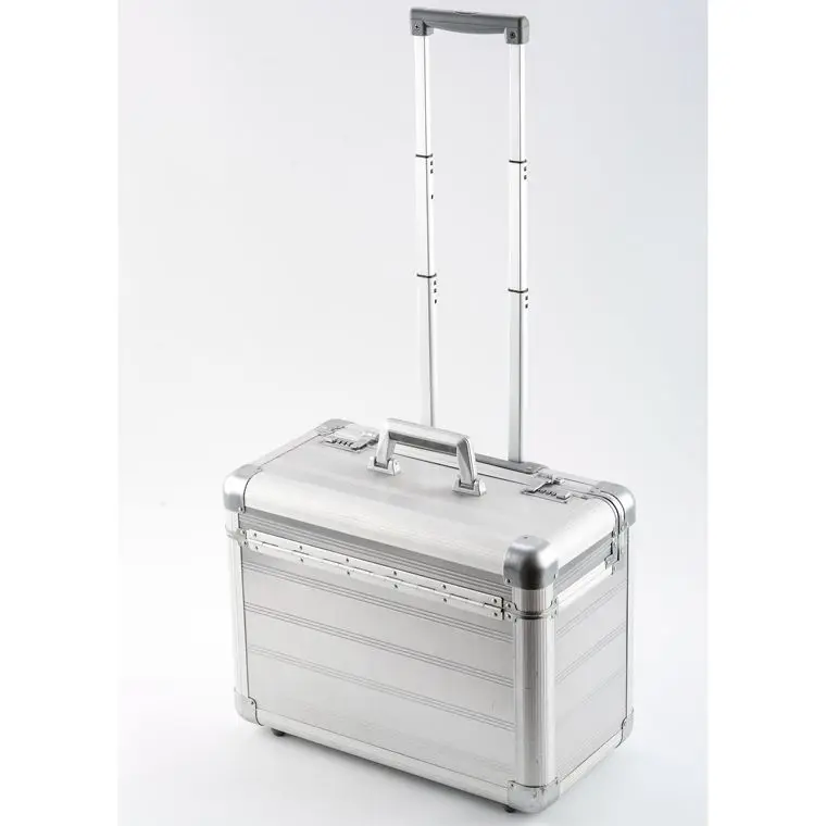 Aluminum Business Trolley Briefcase - Luxury Hand Pilot Case