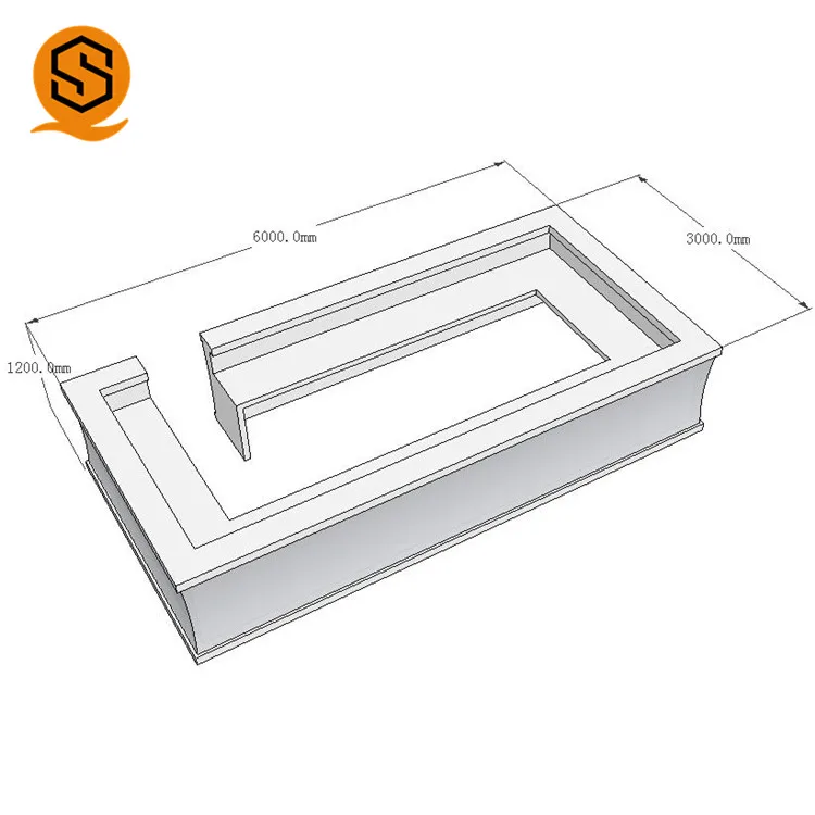 U Shaped Restaurant Reception Counter Modern Acrylic Bar Reception ...