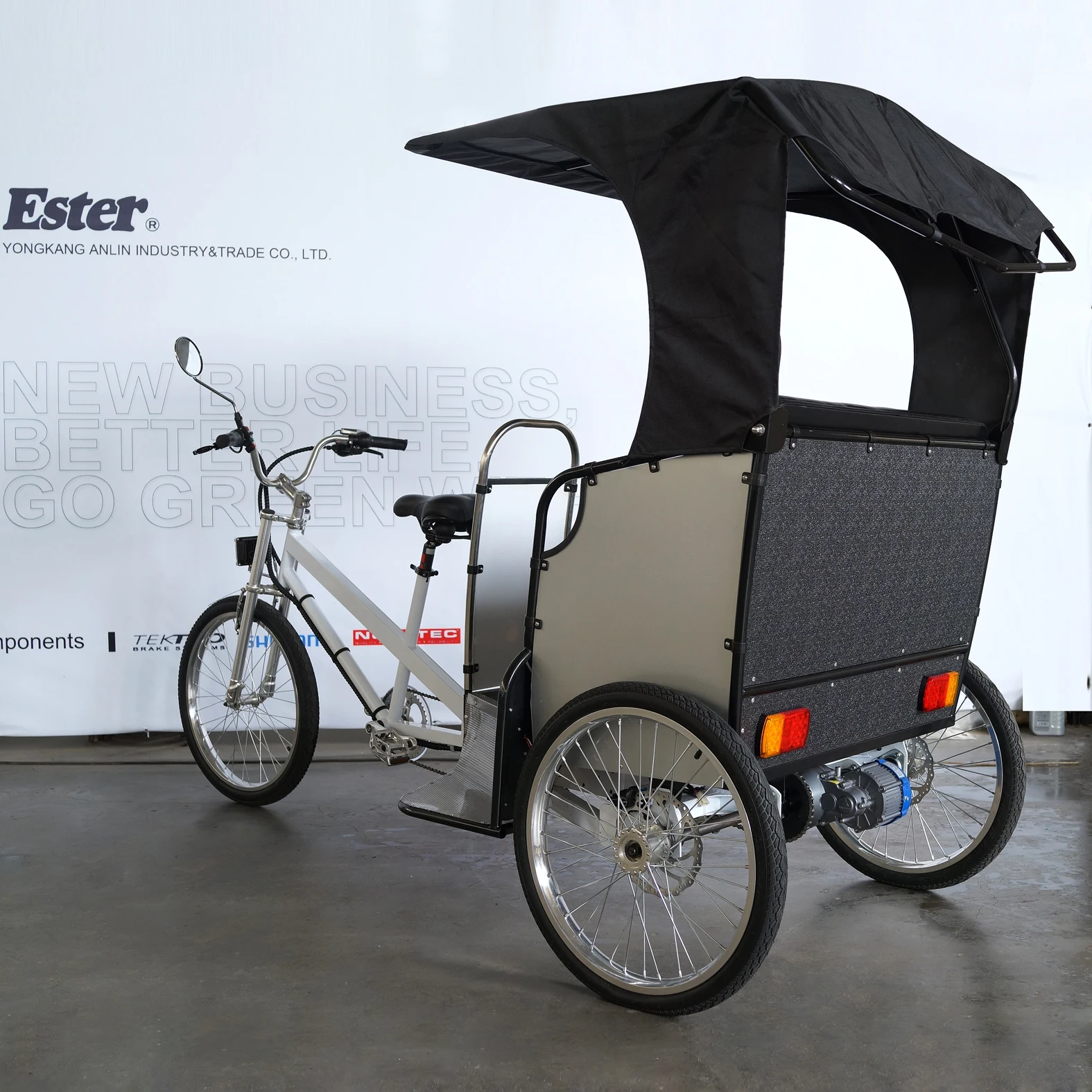 Eco Electric Pedicab with Brushless Motor - 350W/500W Power