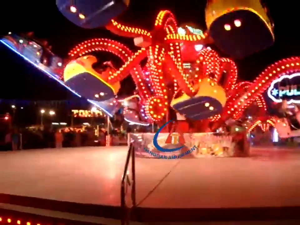 Fairground Attraction Rotating Big Octopus Amusement Games Machine For ...