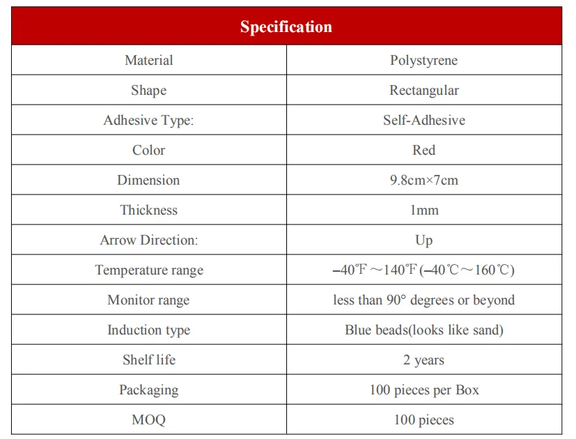 Tilt Indicator Labels - Reliable Tilt Detection Solutions