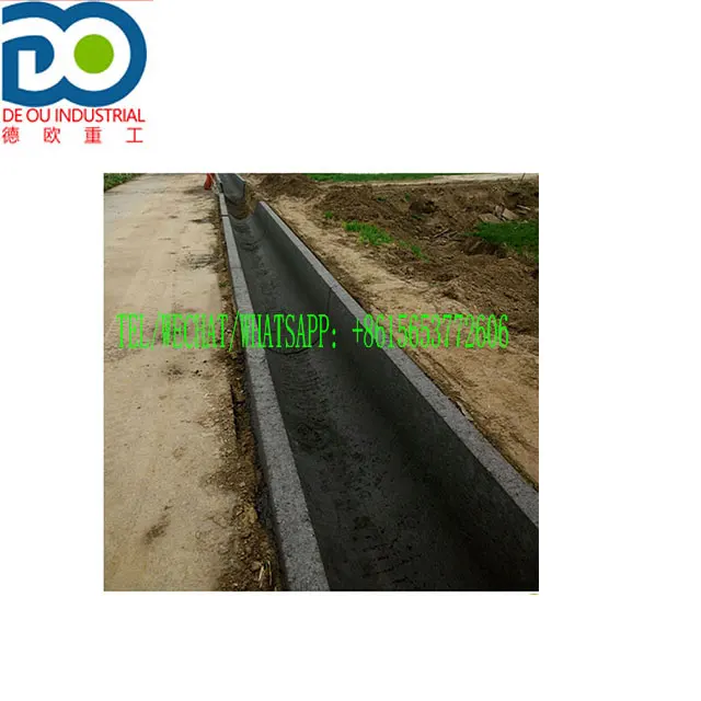 U Shaped Concrete Automatic Ditch Channel Lining Machine Cast In Place ...