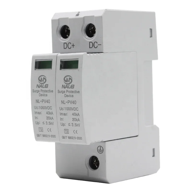 Spd Lightning Arrester Of Pv Combiner Box Pv40 20ka~40ka 1000v Dc Surge ...