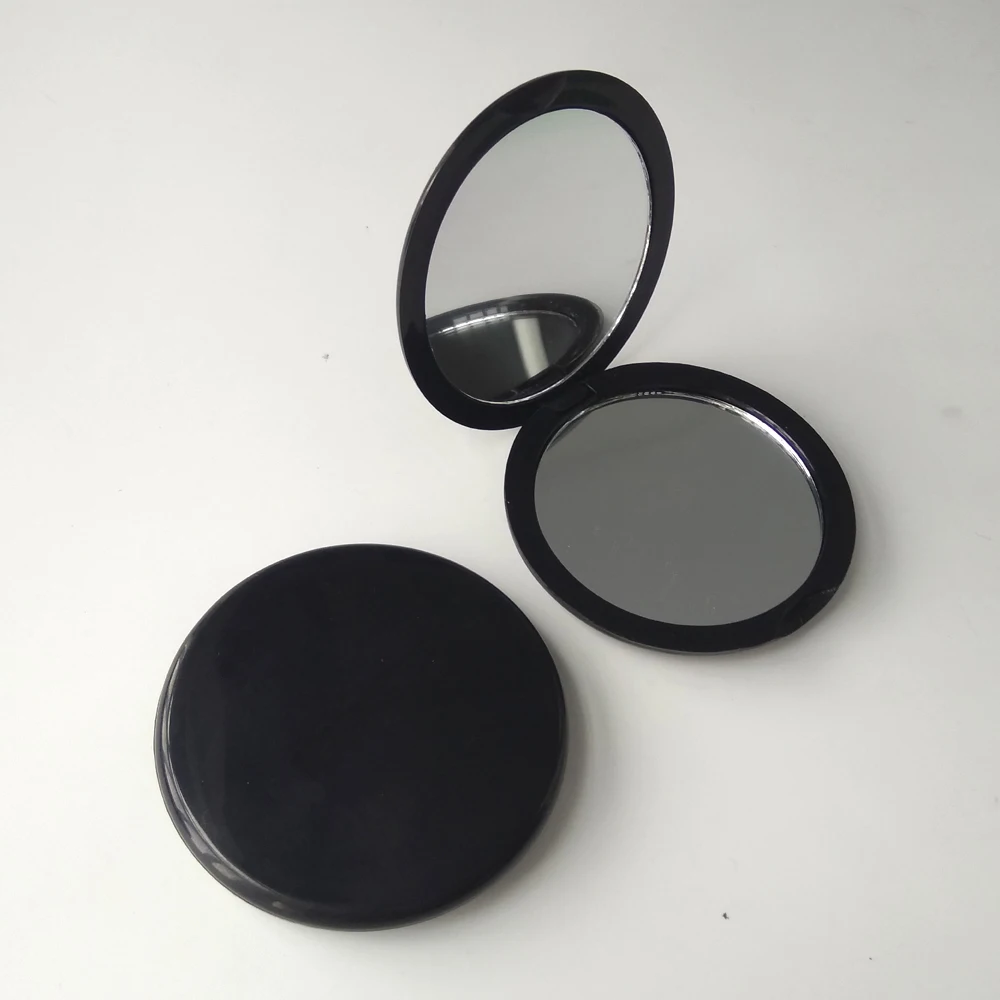 Double Sided Plastic Round Shape Compact Mirror - Buy Compact Mirror ...