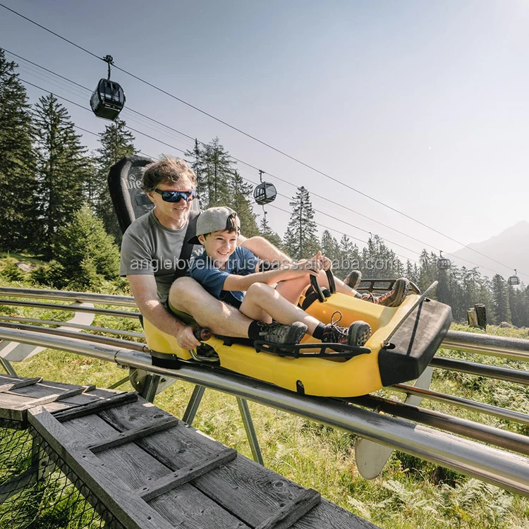 Down Mountain Slide Roller Coaster - Alpine Coaster Adventure