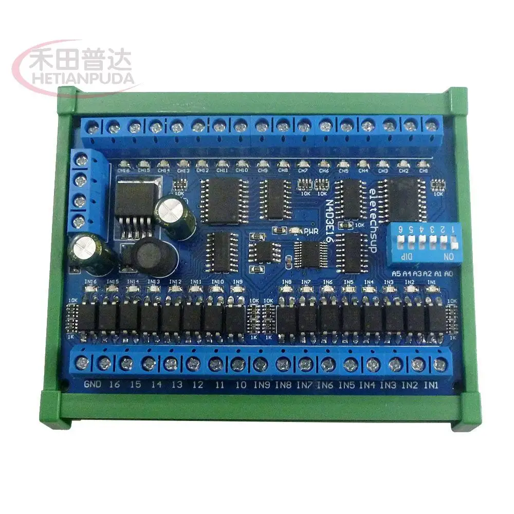 3 Function 16CH DC 9V 12V 24V 16DI-16DO RS485 Bus Modbus RTU IO N4D3E16 NPN| Alibaba.com