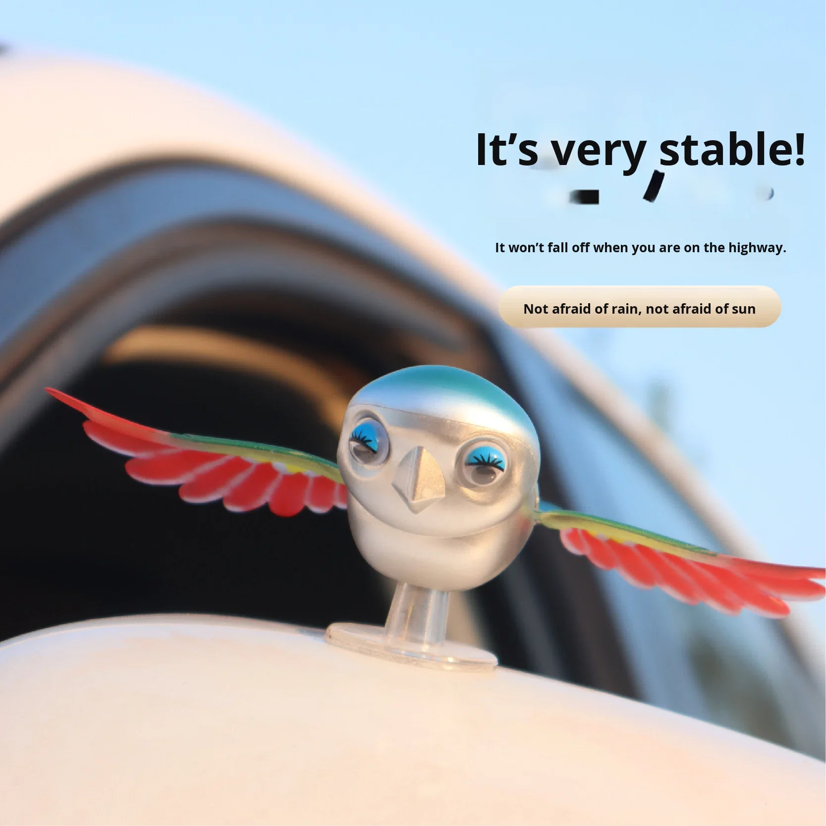 Frozen Car Mounted Flying Bird Ornament Electric Car Exterior ...