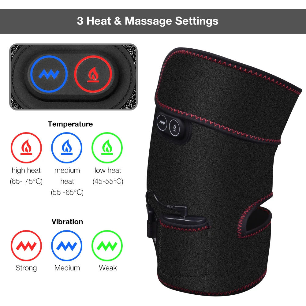 Infrared Heated Therapy Knee Massager Knee Physiotherapy Health ...