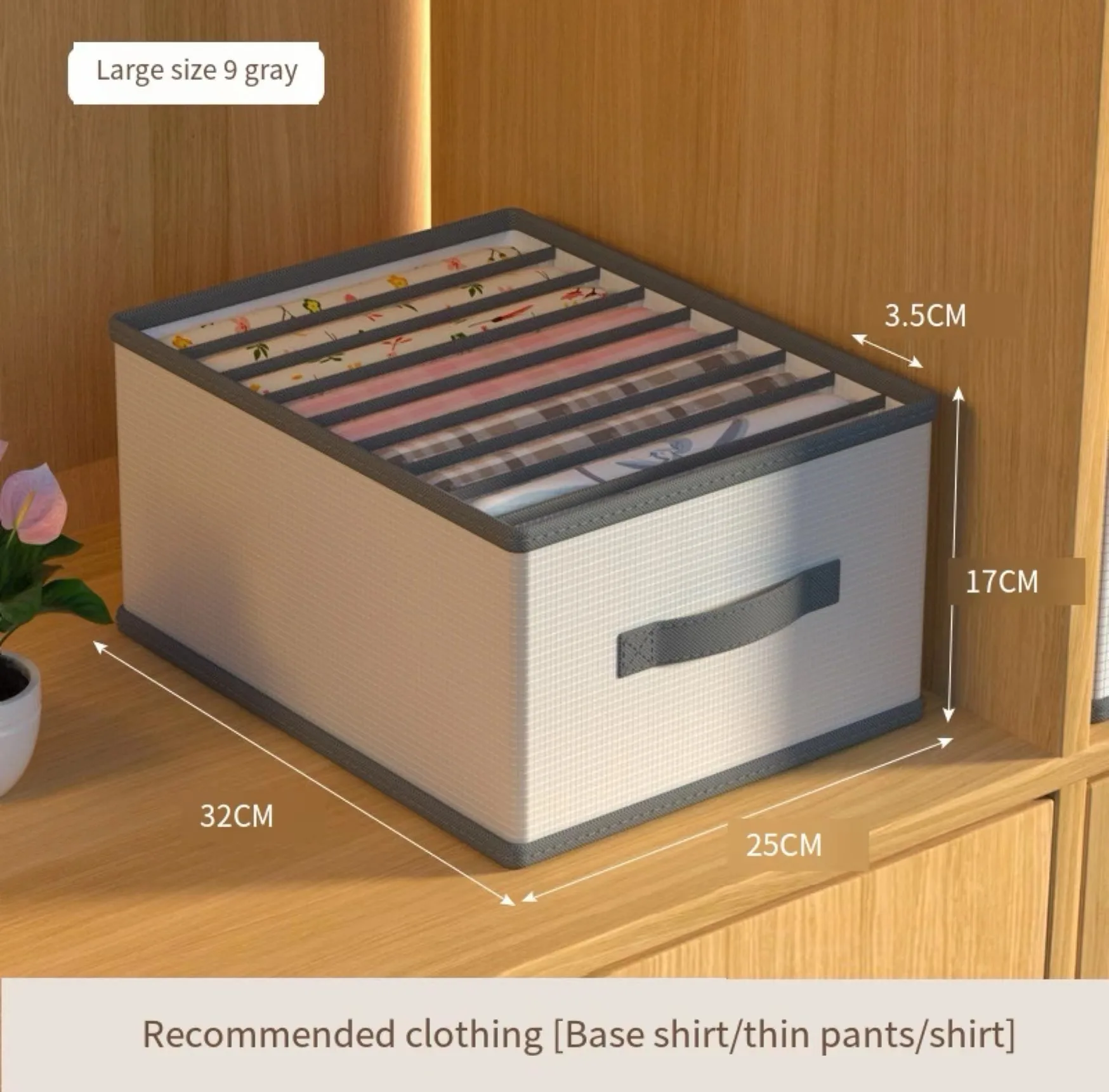 Large Size Wardrobe Clothes Pp Board Washable Fabric Folding Drawer ...