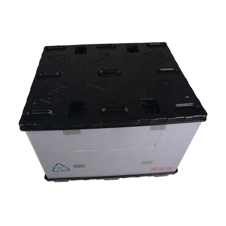 Turnover Folding Box Pallet Storage 80x120 Foldable Plastic Pallet ...