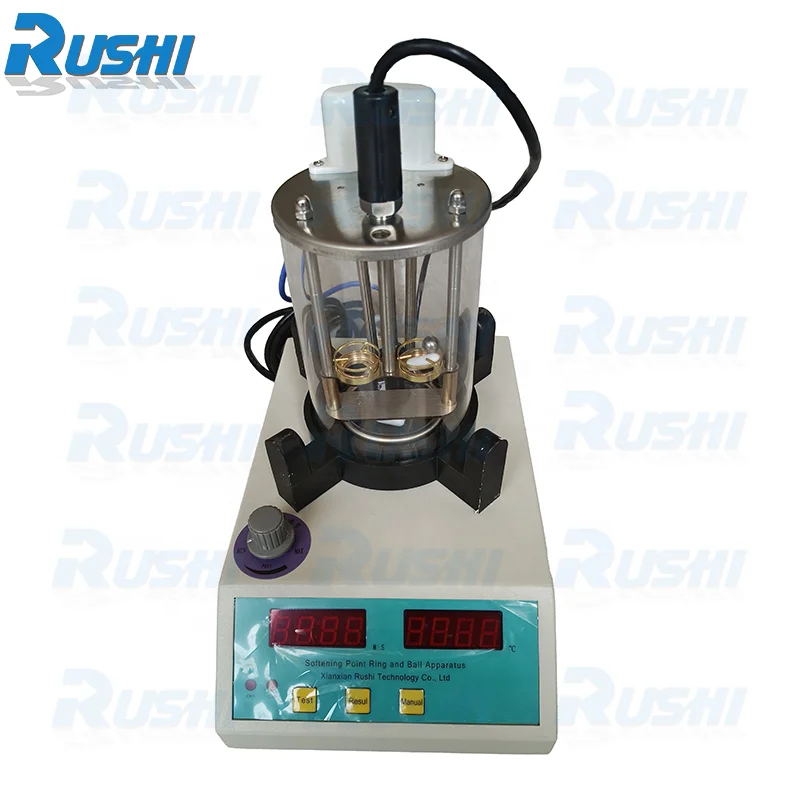 ASTM Standard Ring and Ball Method Asphalt Softening Point Tester