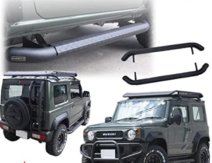 3" Round Pipe with Band Bending Car Side Steps for Suzuki Jimny