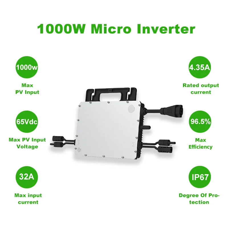 Hoymiles MPPT Solar Inverters - 800W, 900W, 1000W Efficiency