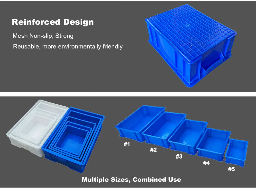 Wholesale Euro Multi Color Industrial Stack Moving Plastic Storage ...