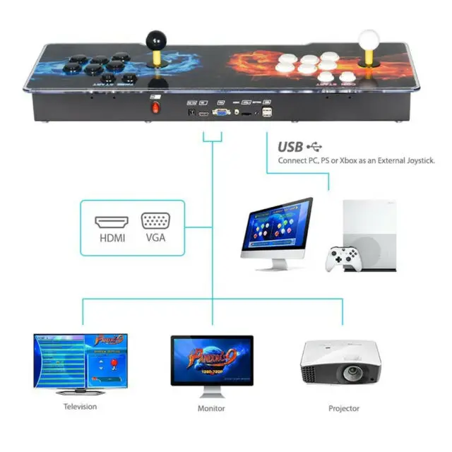 2022 New Pandora Box 11s 3399 In One 2d&3d Arcade Games Console Hd ...