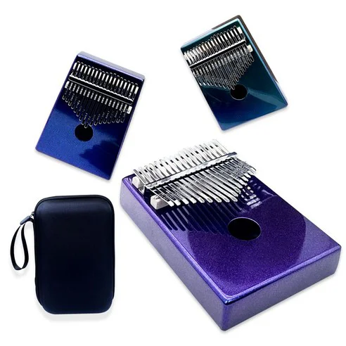 New Arrival Metallic Paint Thumb Piano Crystal Kalimba 17 Key OEM ODM ...
