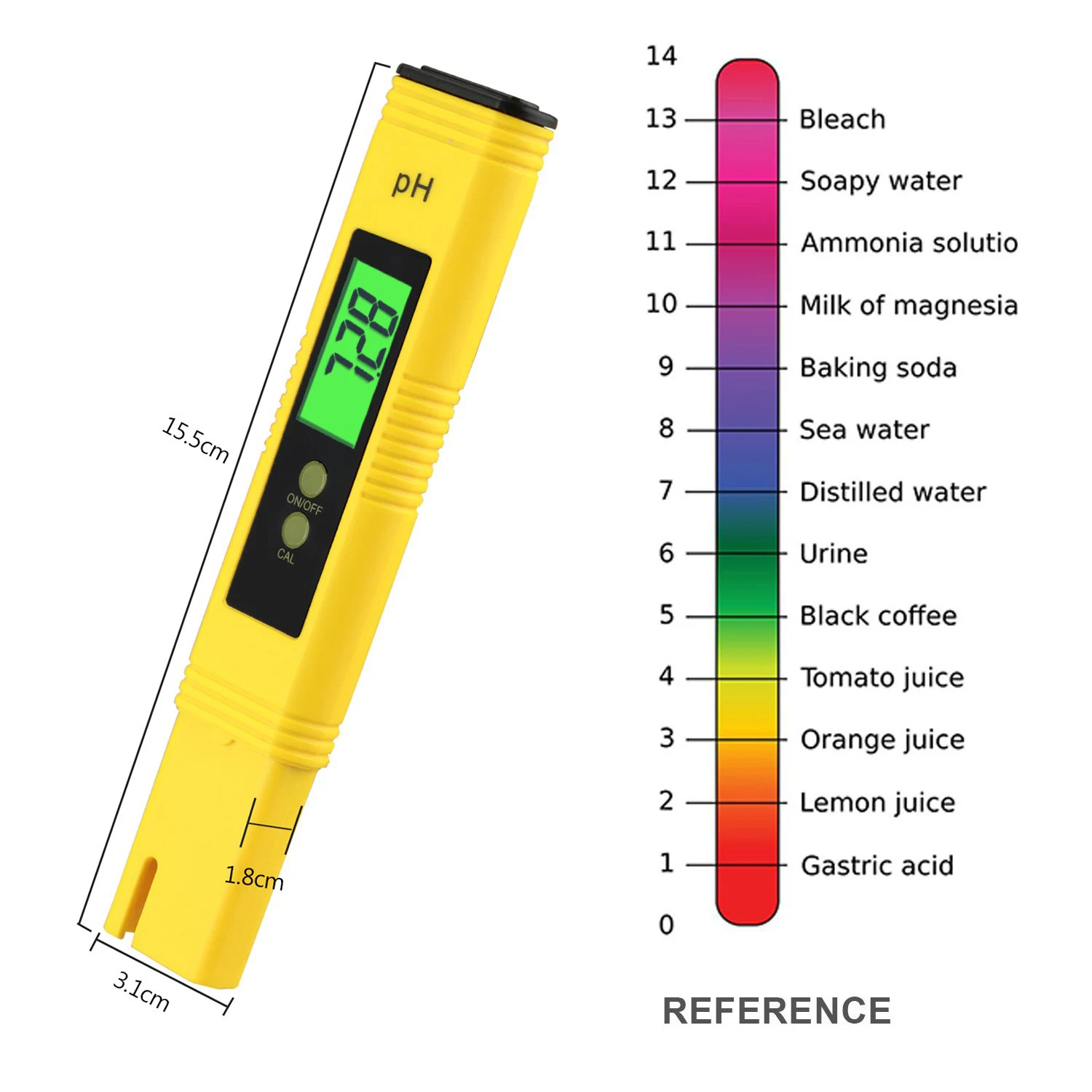 Digital Ph Meter Tester For Water Quality,Food,Aquarium,Pool ...