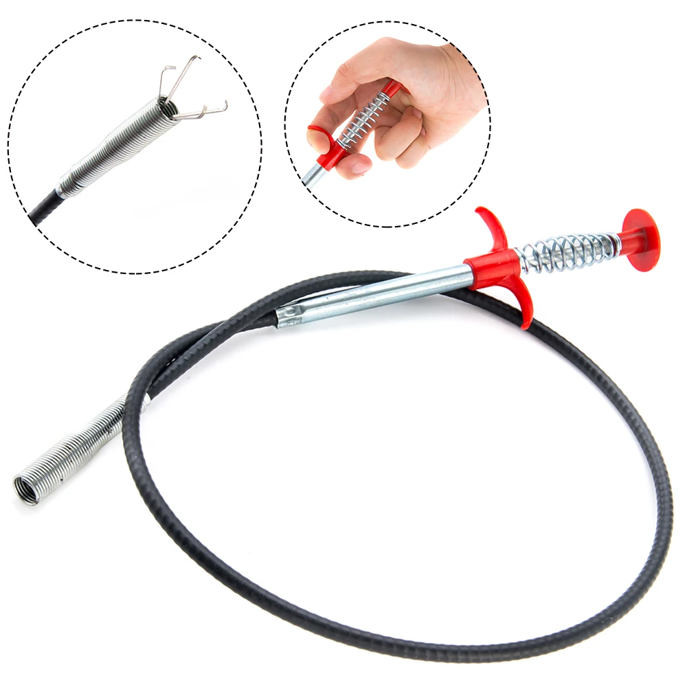 Bendable Hose Pick Up Reacher For Kitchen Sink Drains Toilet Hair ...