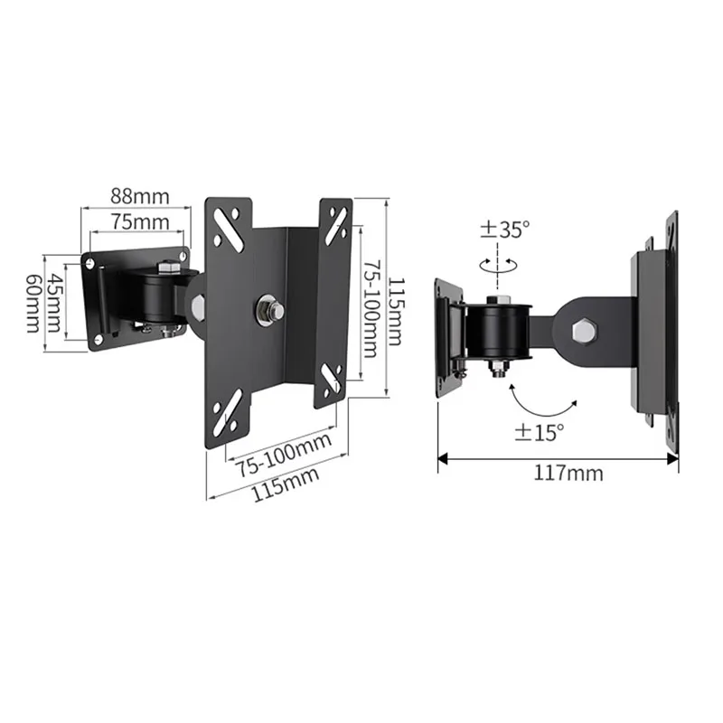 All-in-one Computer Monitor Stand With Bookshelf 22 Monitor Arm G45 ...