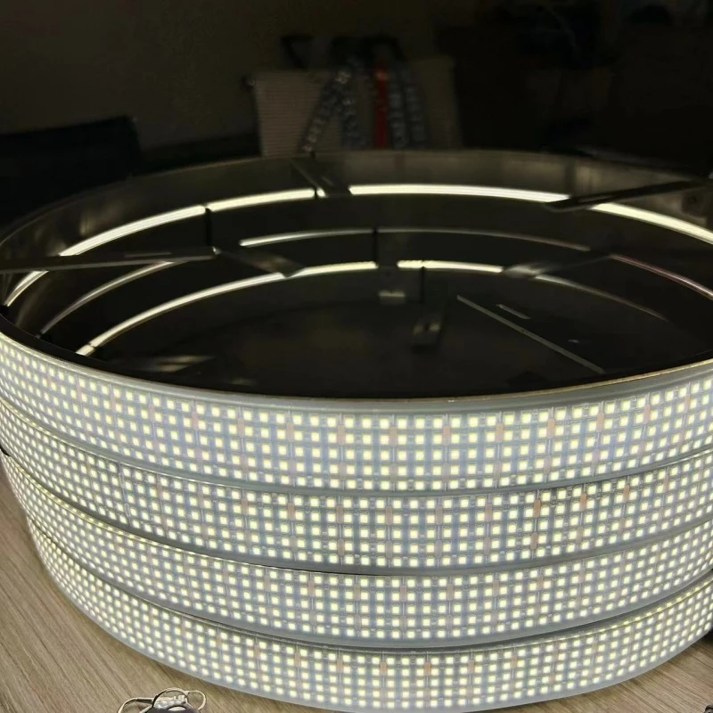 17inch 5 Row Pure White Wheel Lights For Truck Waterproof Dual Remote ...