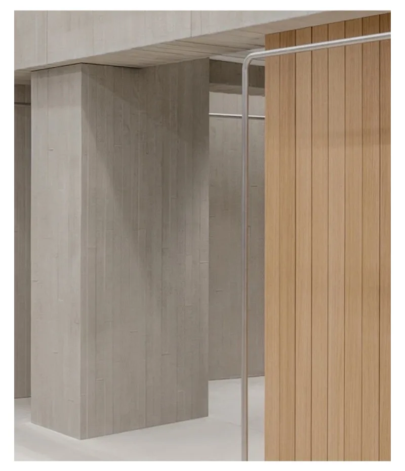 Diamond Wood Veneer SPC Wall Panel Carbon Crystal Anti-Collision for ...