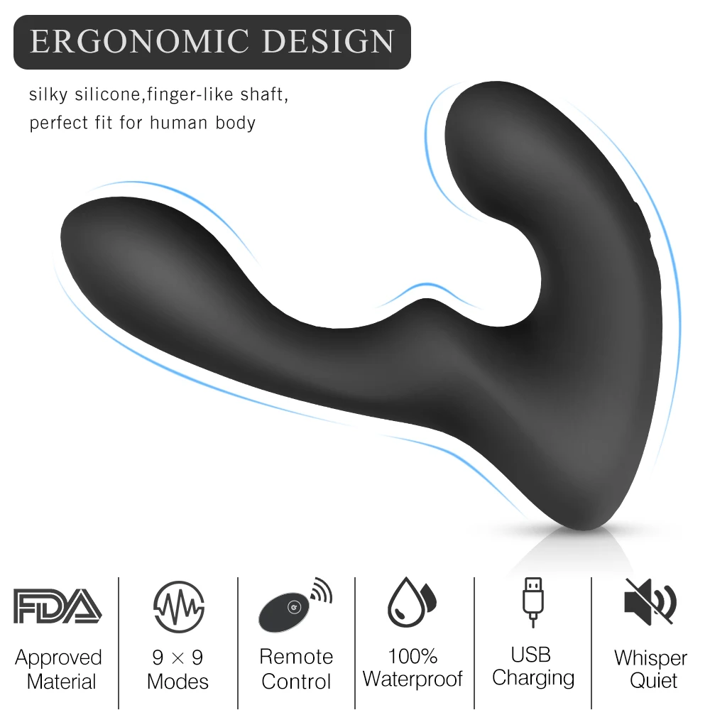 Masseur Vibrant Pour Homme Avec Télécommande Sans Fil Double Moteur