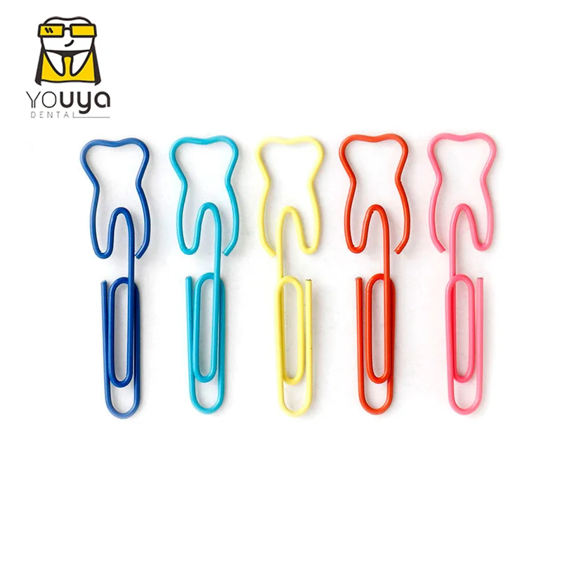 High Quality Funny Stationery Metal Clips Tooth Shaped Paper Clips ...