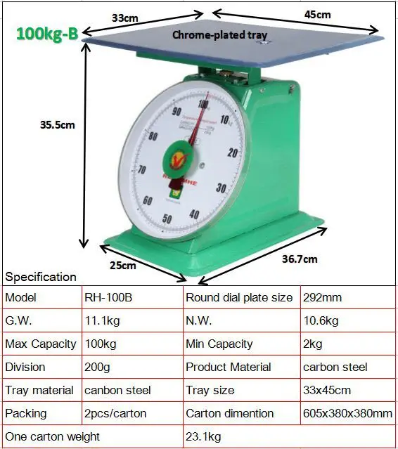 Hot Sale Portable Spring Scale For Home Use Commercial Mechanical Dial ...