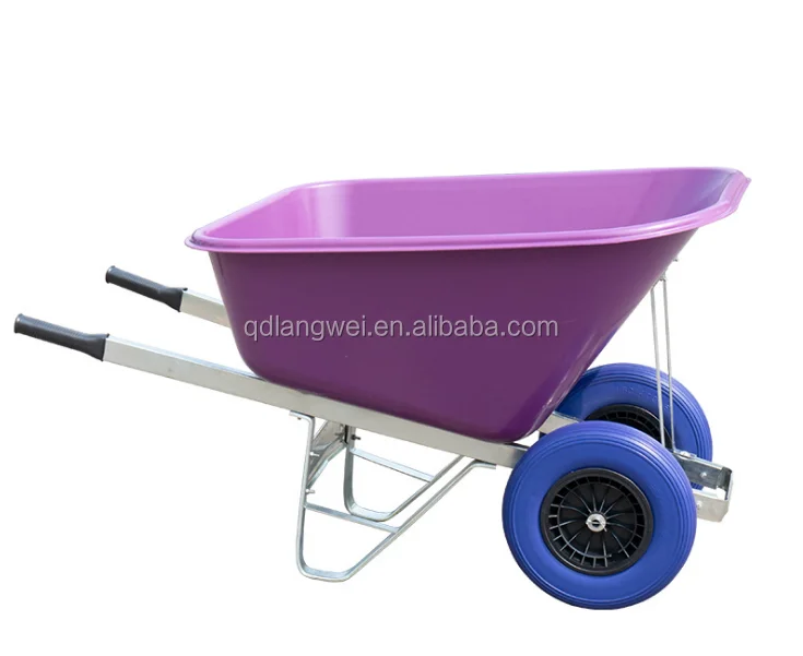 200l Puncture Proof Litre Large Poly Twin Wheelbarrow - Buy Wheel ...