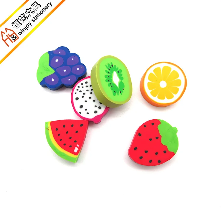 Color Custom Eraser Watermelon Grape Strawberry Dragon Fruit Orange ...