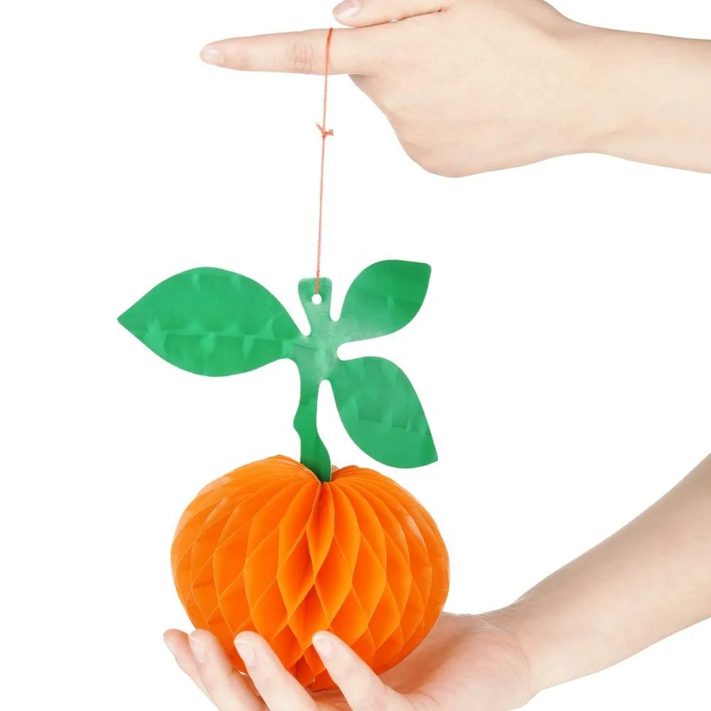 Fruit Tissue Honeycomb Tissue Paper Fruit Decorations With Hanging Rope ...