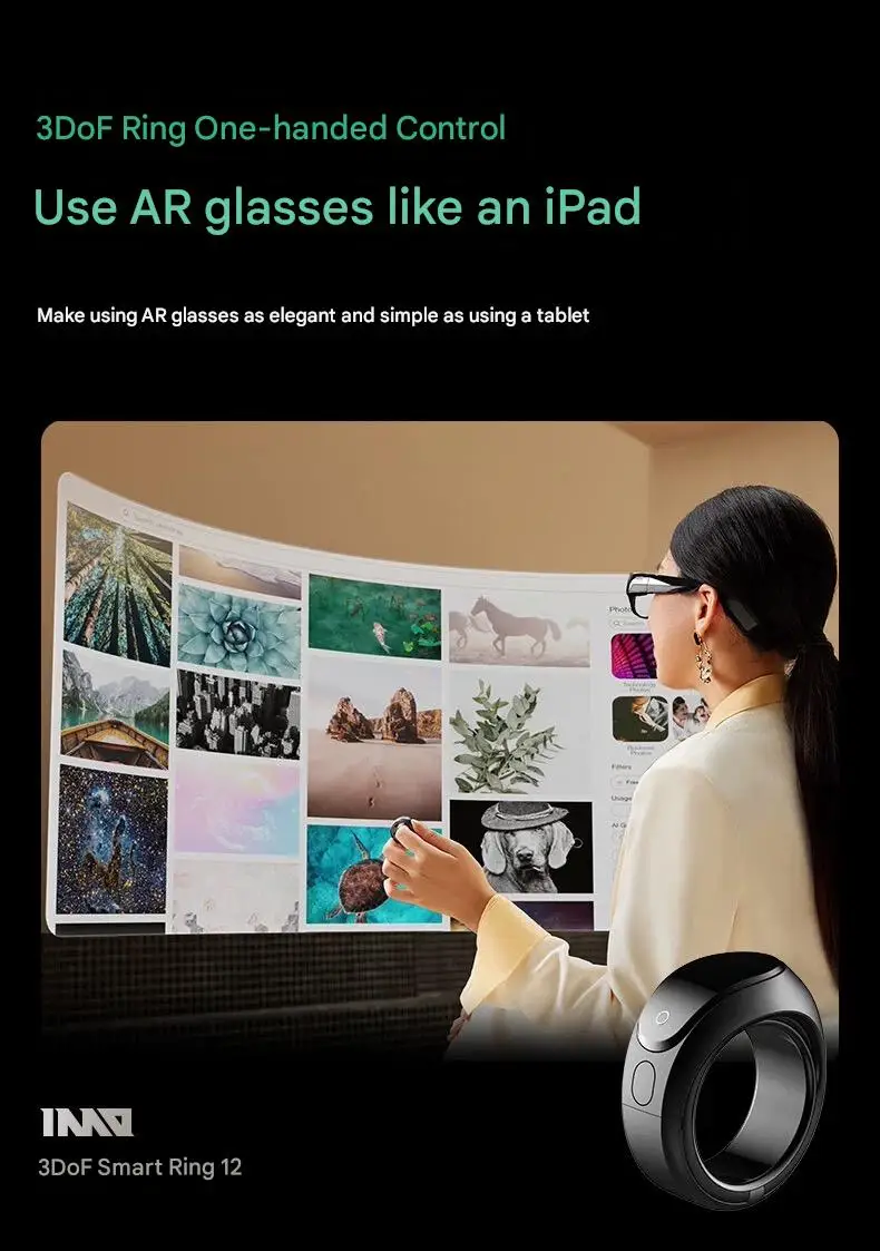 INMO Air 3 Smart Glasses: Full HD 1080p AR & AI Features, Waterproof ...