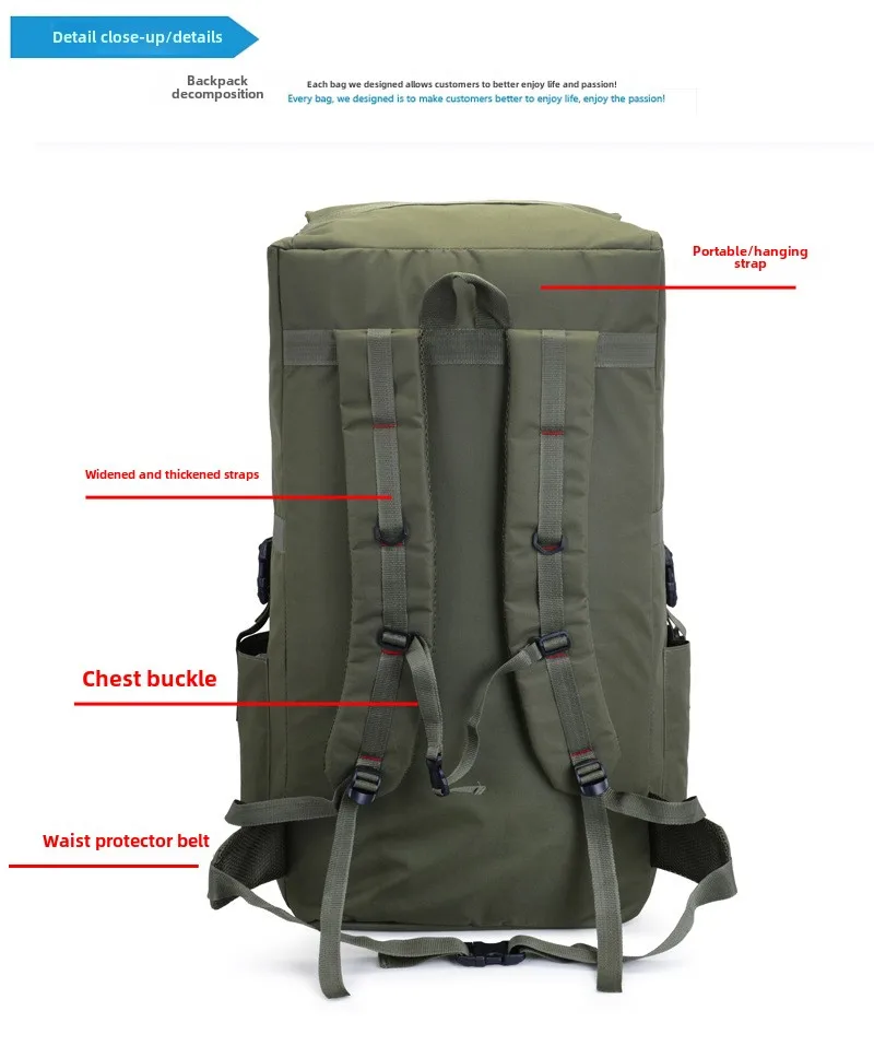 Extra Large 120L Travel Backpack Camouflage Design for Moving Eastern ...